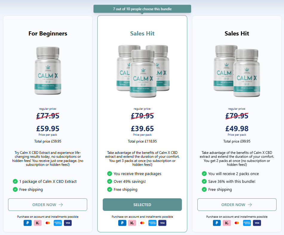 Calm X CBD Capsules UK: Amazing Reviews, Price & Pros, @3